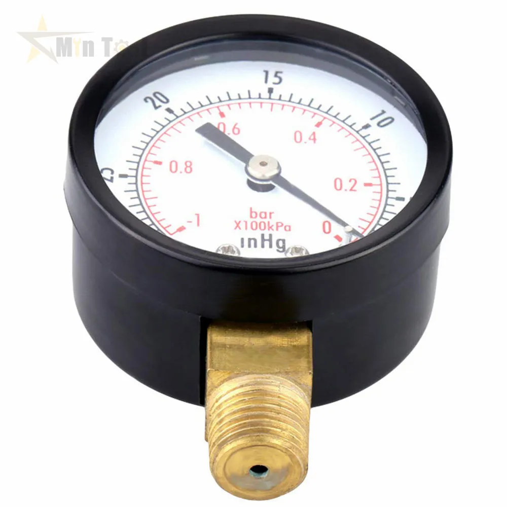 Digital Dual Scale manometer vacuum gauge Dial Gauge - 1/4" NPT to 30HG ...