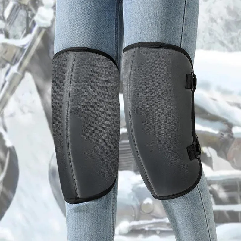 Fleece-Lined Motorcycle Knee Guards: Windproof, Waterproof, Elastic ...