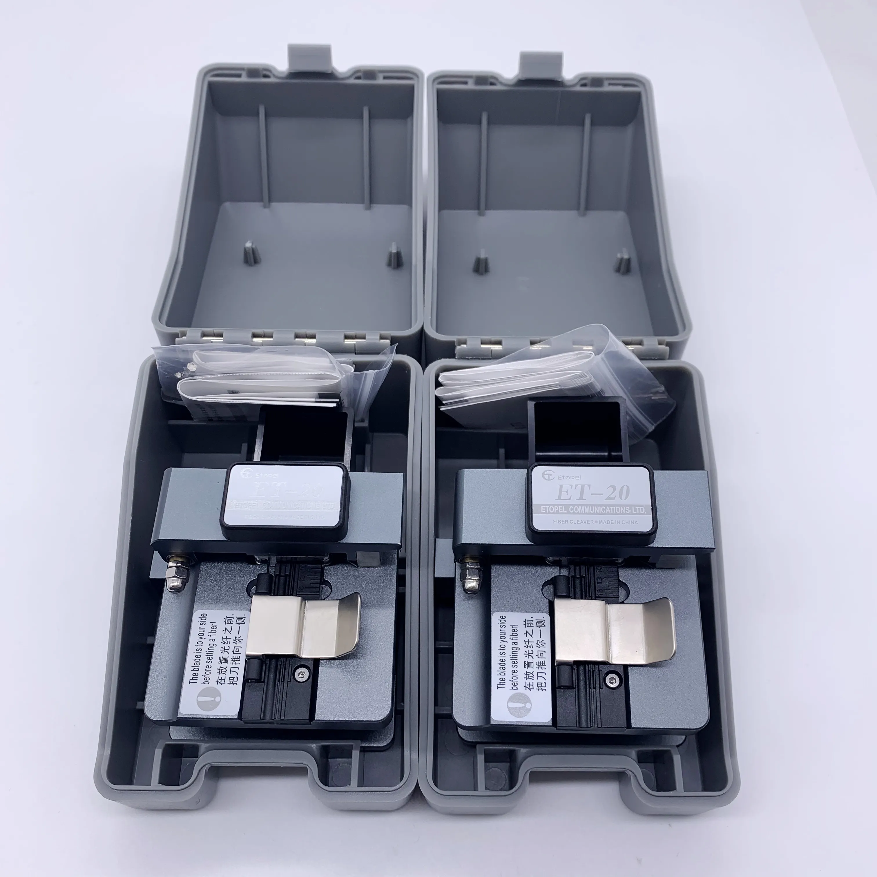 Optical Fiber Cleaver Tool ET 20 Semiautomatic Fiber Optic Cleaver For ...