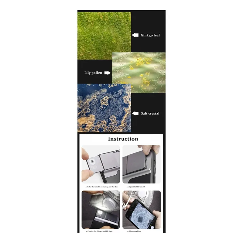 400X Digital Microscope, Handheld Mobile Universal Microscope for ...
