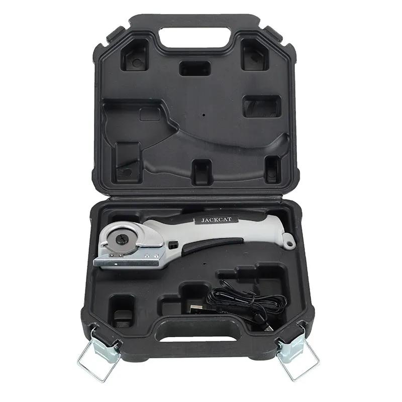 6V electric rotary cloth cutter for fabric leather carpet cutting with ...