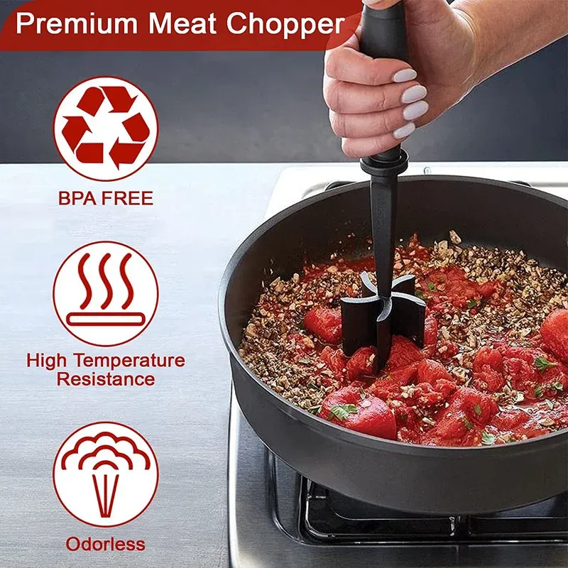 DHgate.com:Non-Stick Meat Masher Utensil | Heat Resistant Kitchen Meat ...