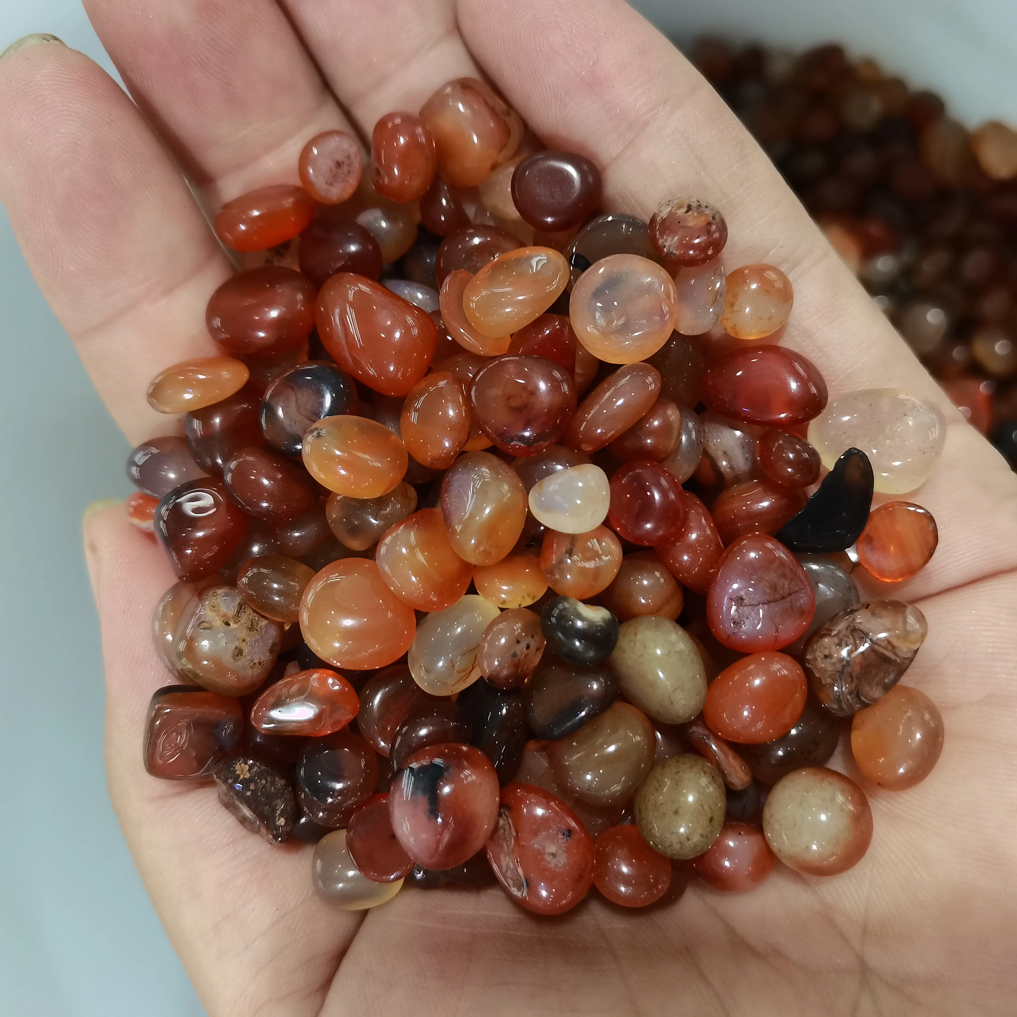 red agate tumbled stone