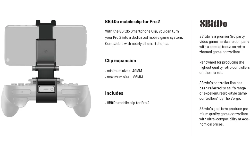 DHgate.com:8BitDo Bluetooth Gamepad Holder Stand: Adjustable Smartphone ...