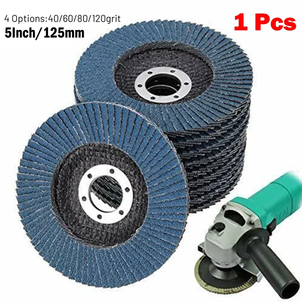 125mm 5 Inch Grinding Discs With 40 120 Grit Blades For Angle Grinder ...