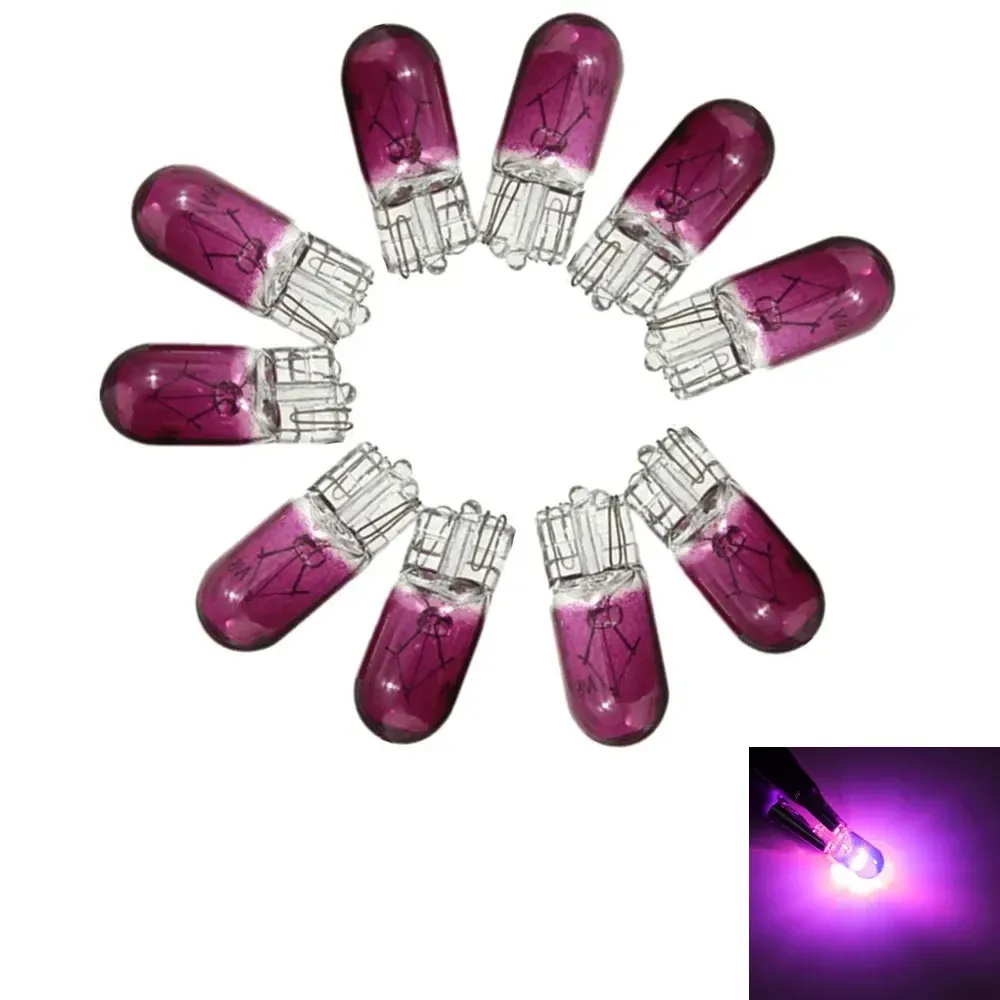Car T10 Halogen 5W Wedge 12V Auto Lamp White Bulbs for Instrument and ...
