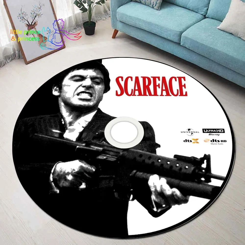 Scarface Movie CD Rug Round Mat Round Carpet Round Rug Bathroom Mat ...