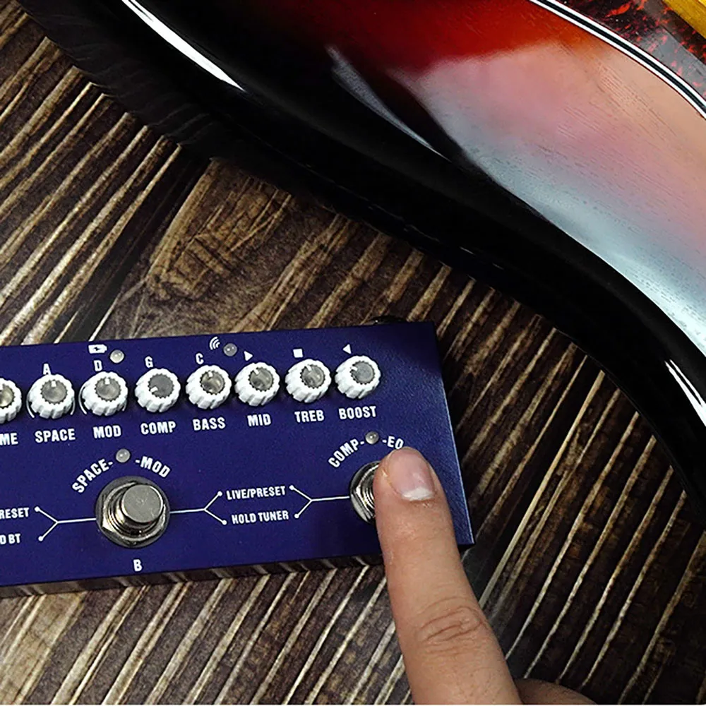 Compact Multi-Effect Processor: Portable Guitar Effect Pedal with Delay ...