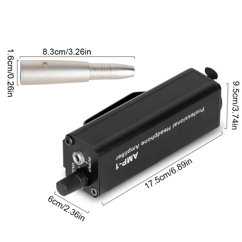 2024 Aluminum Alloy XLR to 3.5mm Audio Interface Professional Headphone ...