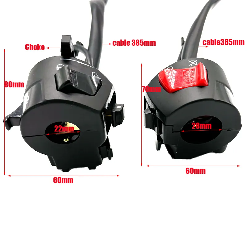 DHgate.com:22mm Waterproof Motorcycle Aluminum Alloy Handlebar Switch ...