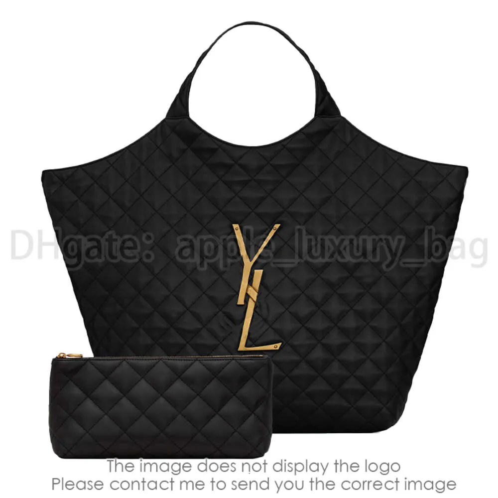 YS Luxury Diamond Patterned Leather Tote Bag Designer Quilted Oversized ...