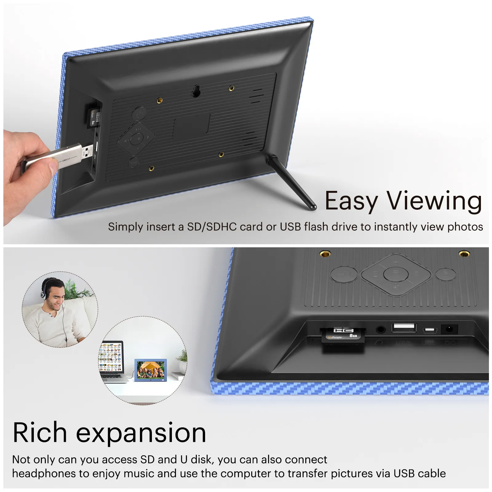 DHgate.com:Digital Picture Frame with Battery, Video Player Picture ...