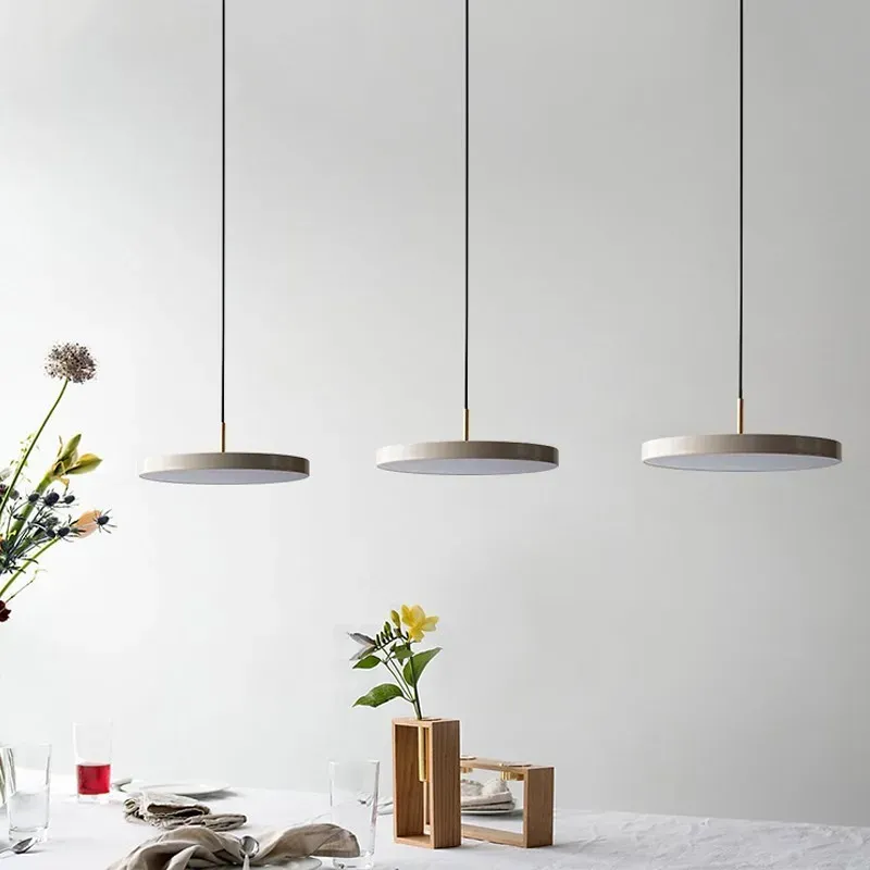Modern LED Pendant Light 9-15.7 in 23-40 cm Disc Hanging Fixture for ...