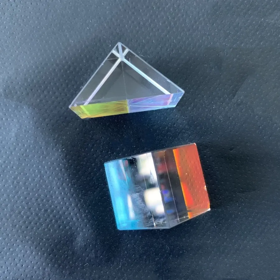 Damaged RGB X Cube Prism Combiner 6 Sided Dichroic Pyramid Lens For ...