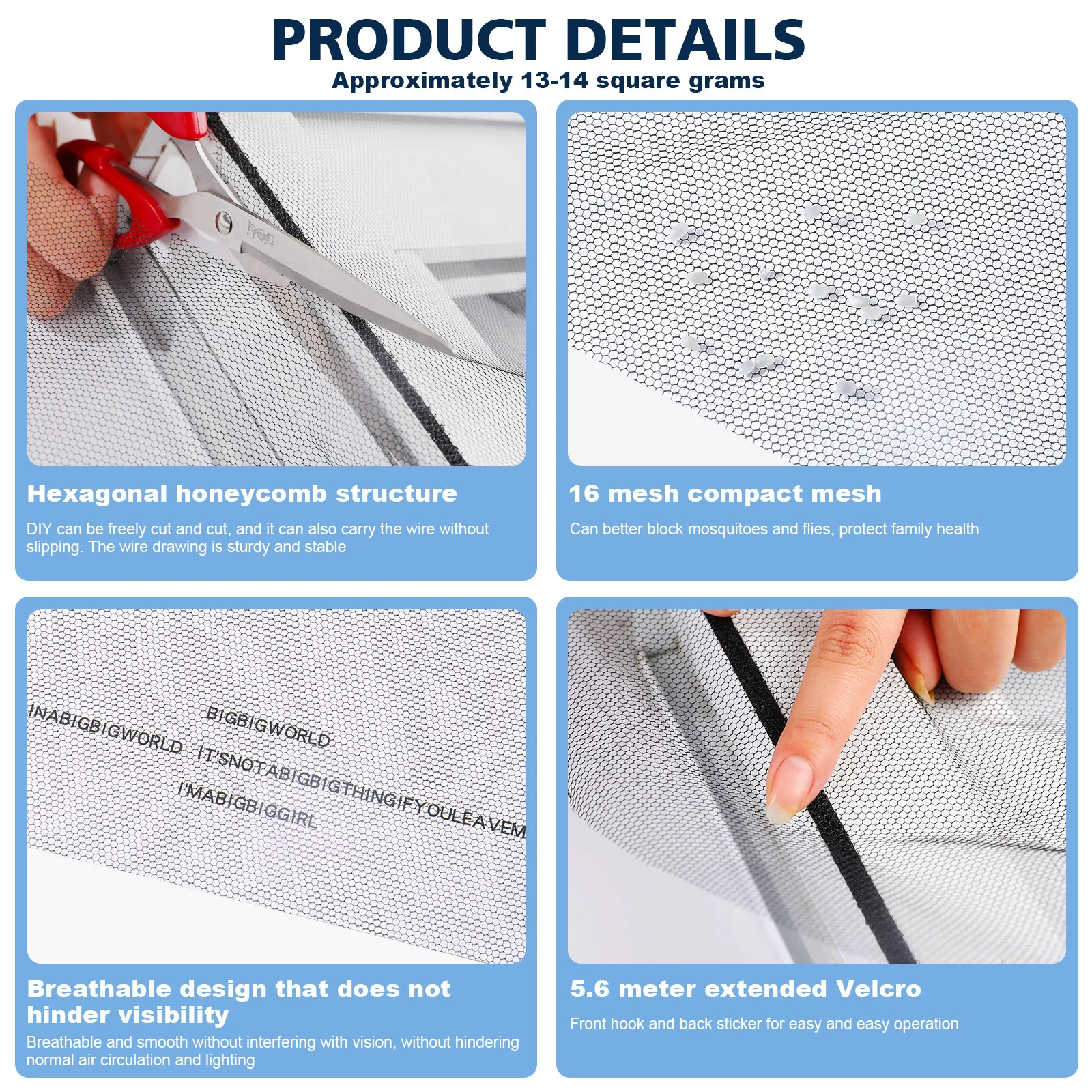 2024 Adhesive Mesh Screen: Fiberglass Insect Window Fly Mosquito ...