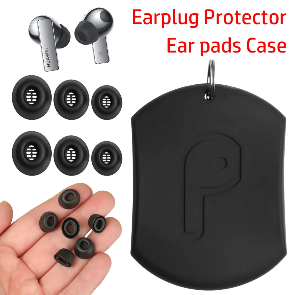 Anti-slip Silicone Earbud Protector Case In-Ear Eartips Earphone Cover ...