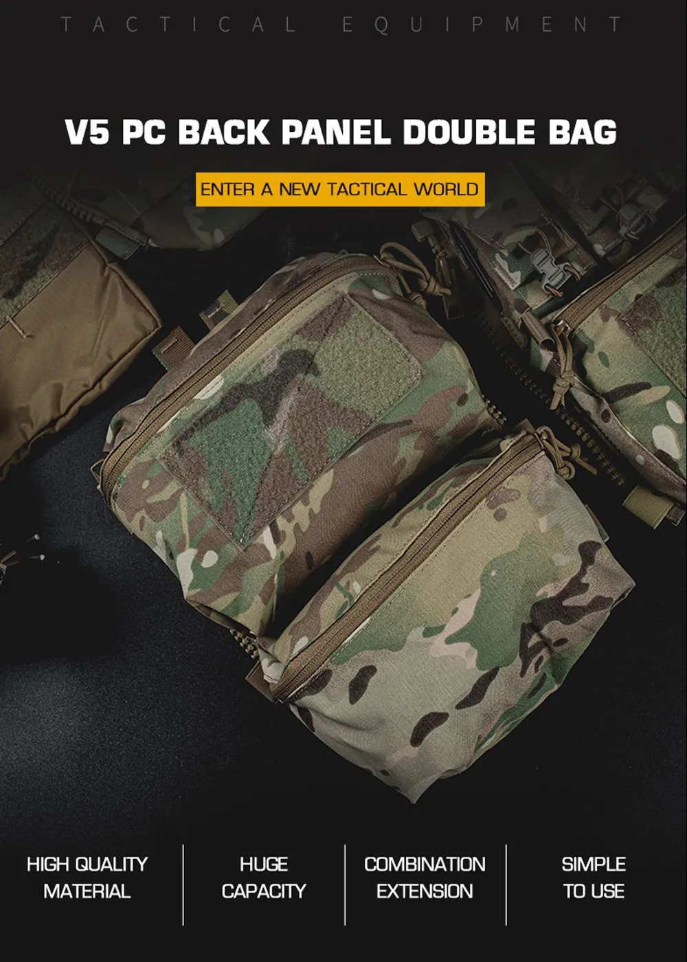 V5 FCPC Tactical Vest Backplate Supplement Sub Package Military Airsoft ...