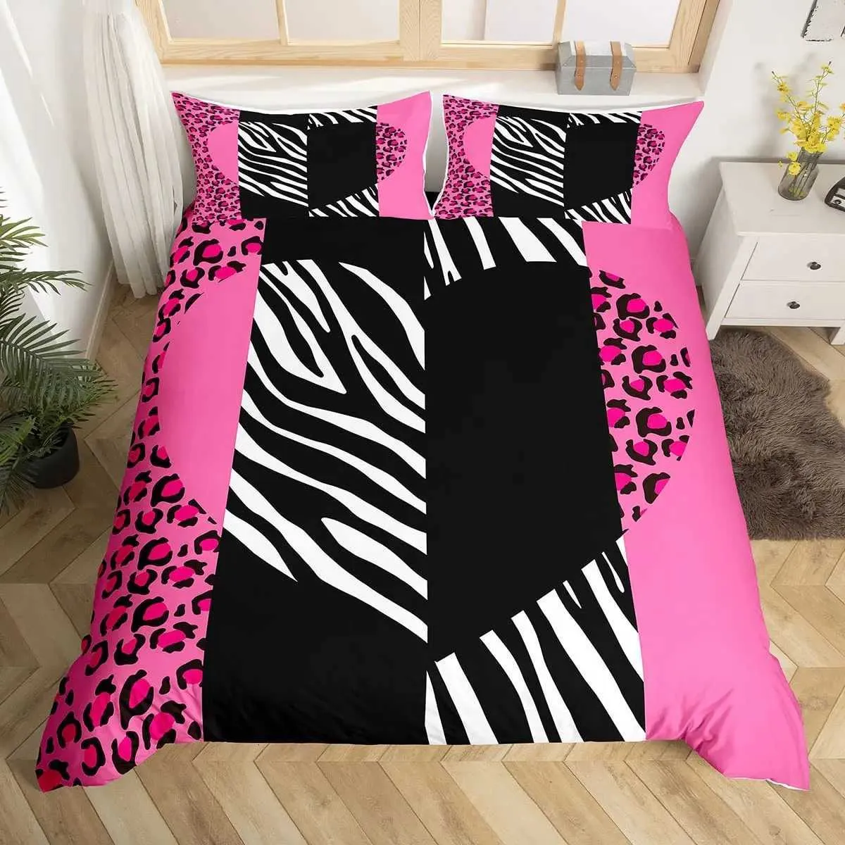 zebra print bedding