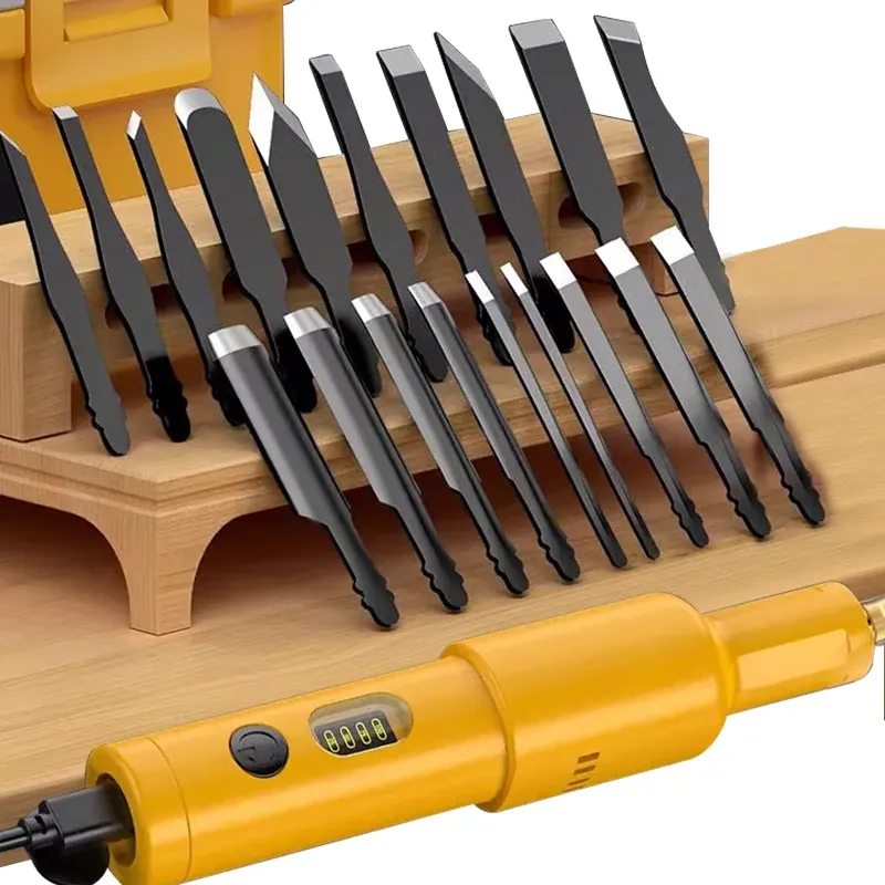 40W Wood Carving Machine Electric Carving Knife with 20 Blades Lithium ...