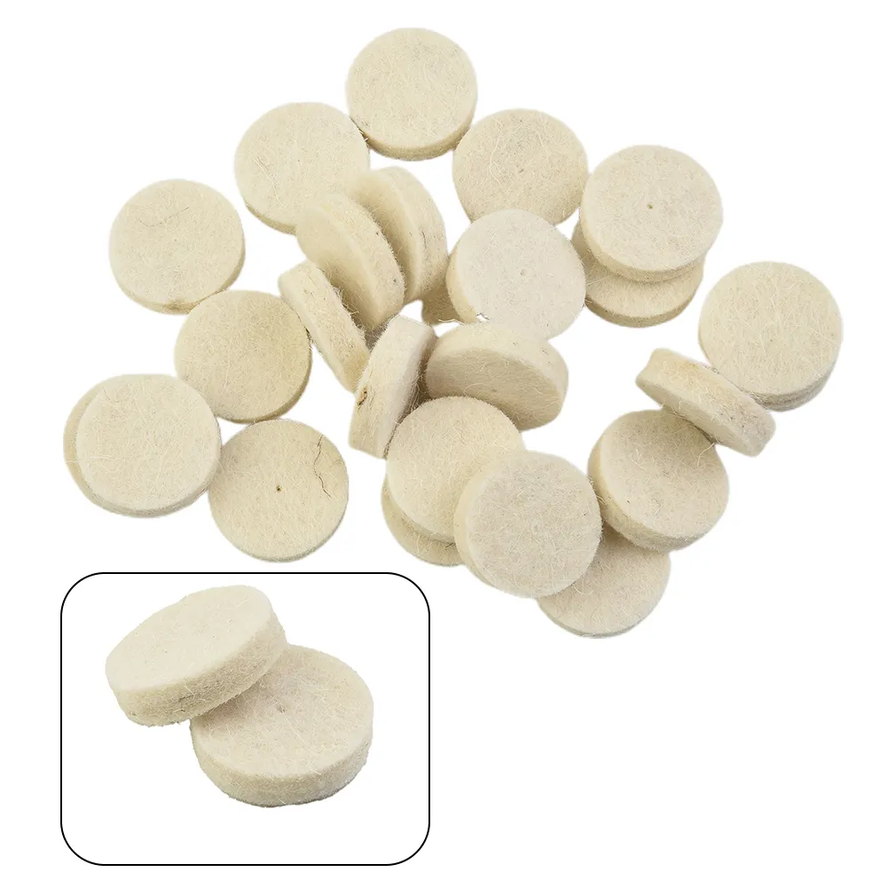 DHgate.com:50 Pack 25mm Wool Felt Buffing Wheel with 2 Mandrels ...