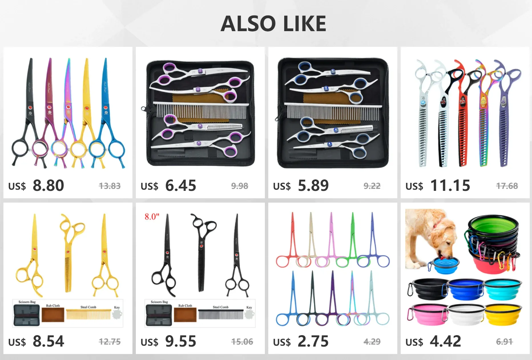 7 inch Meisha Professional Pet Grooming Scissors Japanese Steel ...