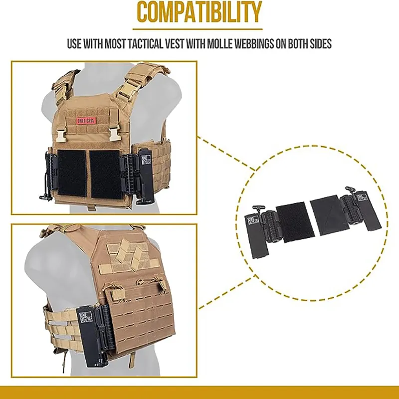 ONETIGRIS Tactical MOLLE Quick Removal Buckle Set Release System Kit ...