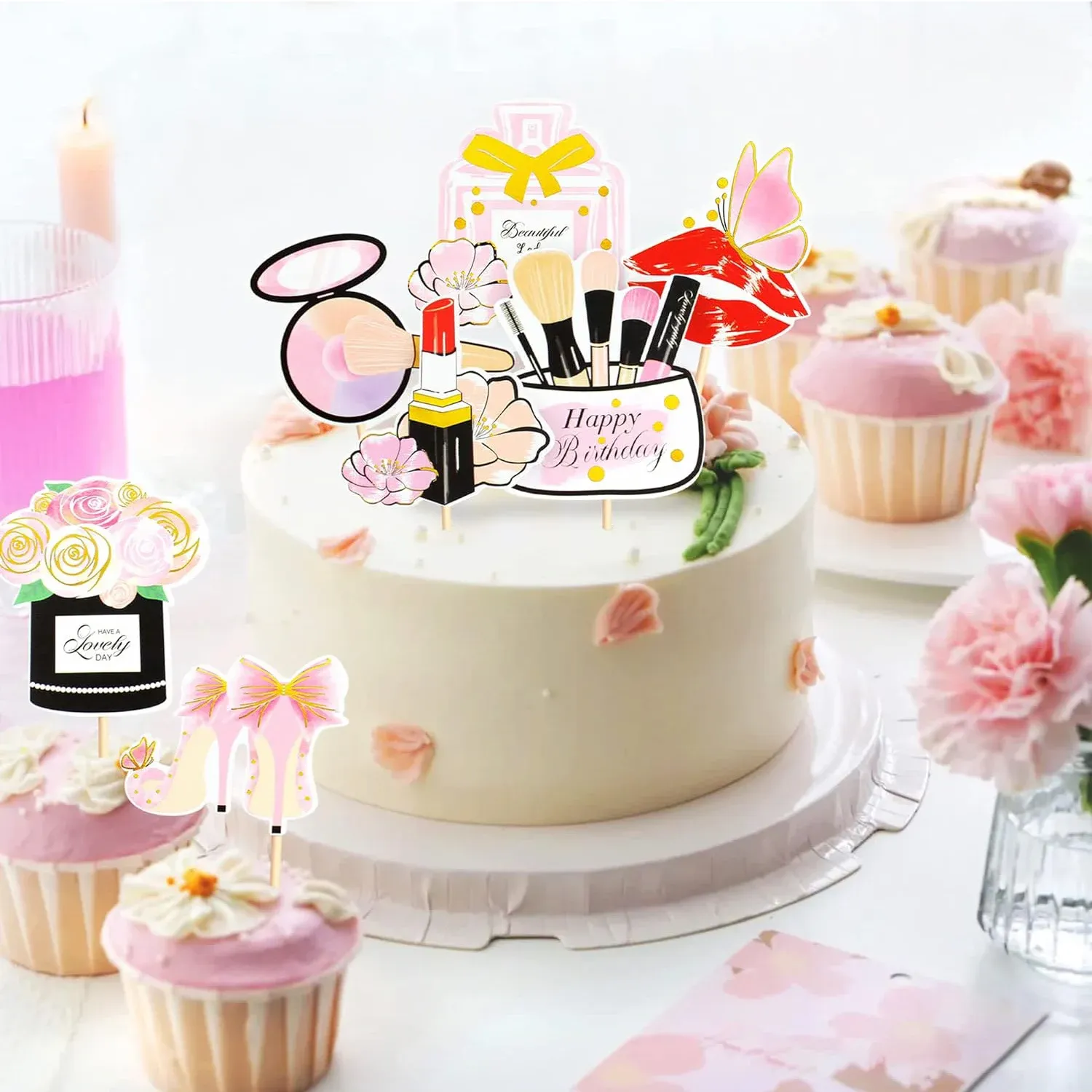 makeup cake decorations