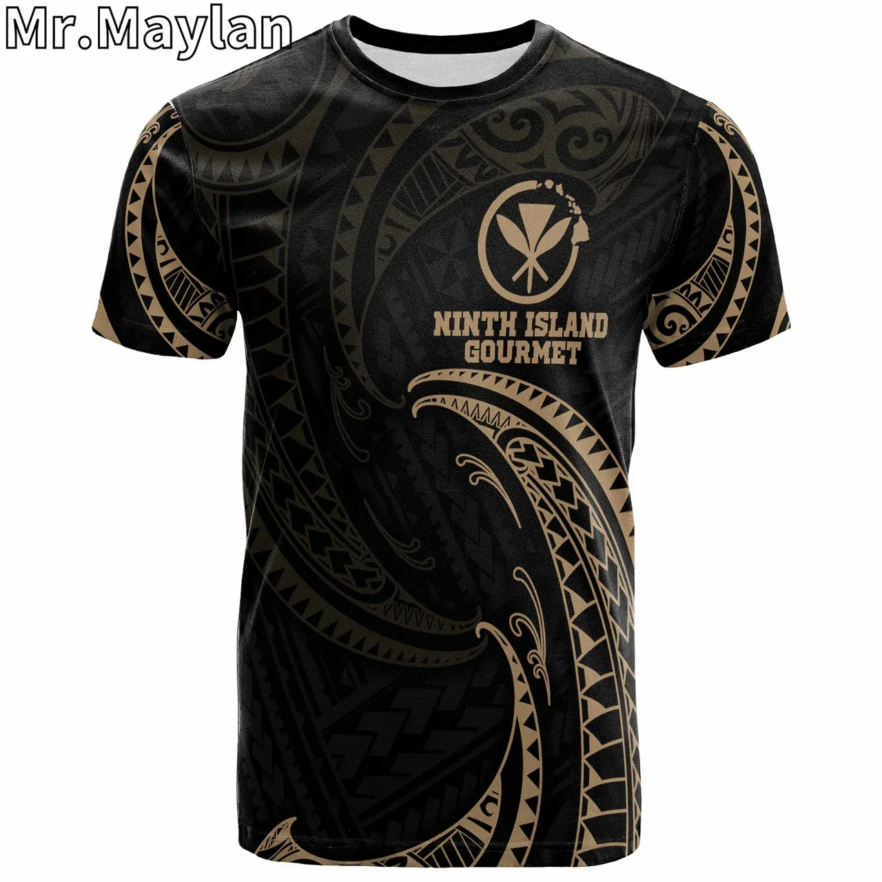 3D Ninth Island Gourmet Hawaii Polynesian T-Shirt Men Short Sleeve ...
