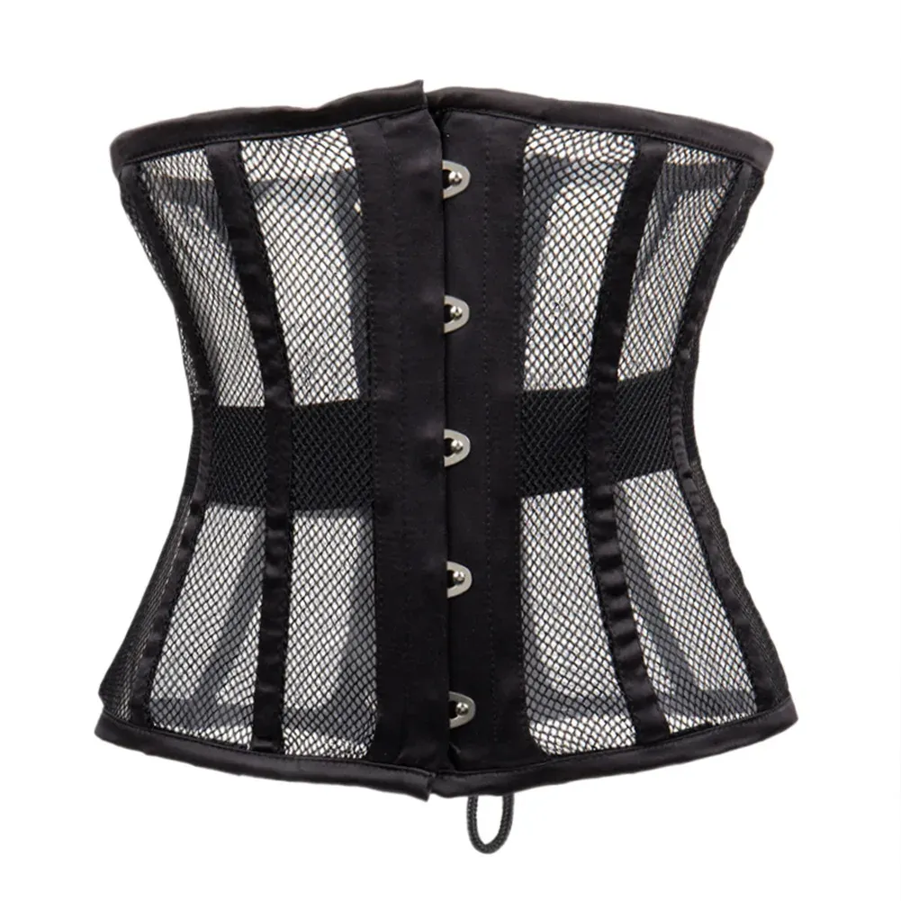 DHgate.com:Mesh Bustiers: Womens Underbust Waist Trainer, Goth Vintage Slim Body Belts for ...