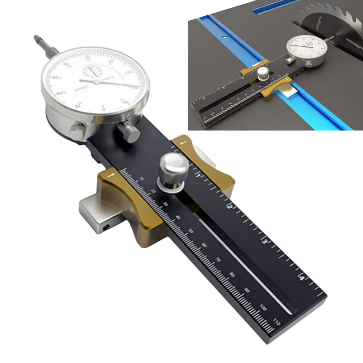 Woodpecker Miter Gauge For Table Saw Machinery Alignment System Table ...