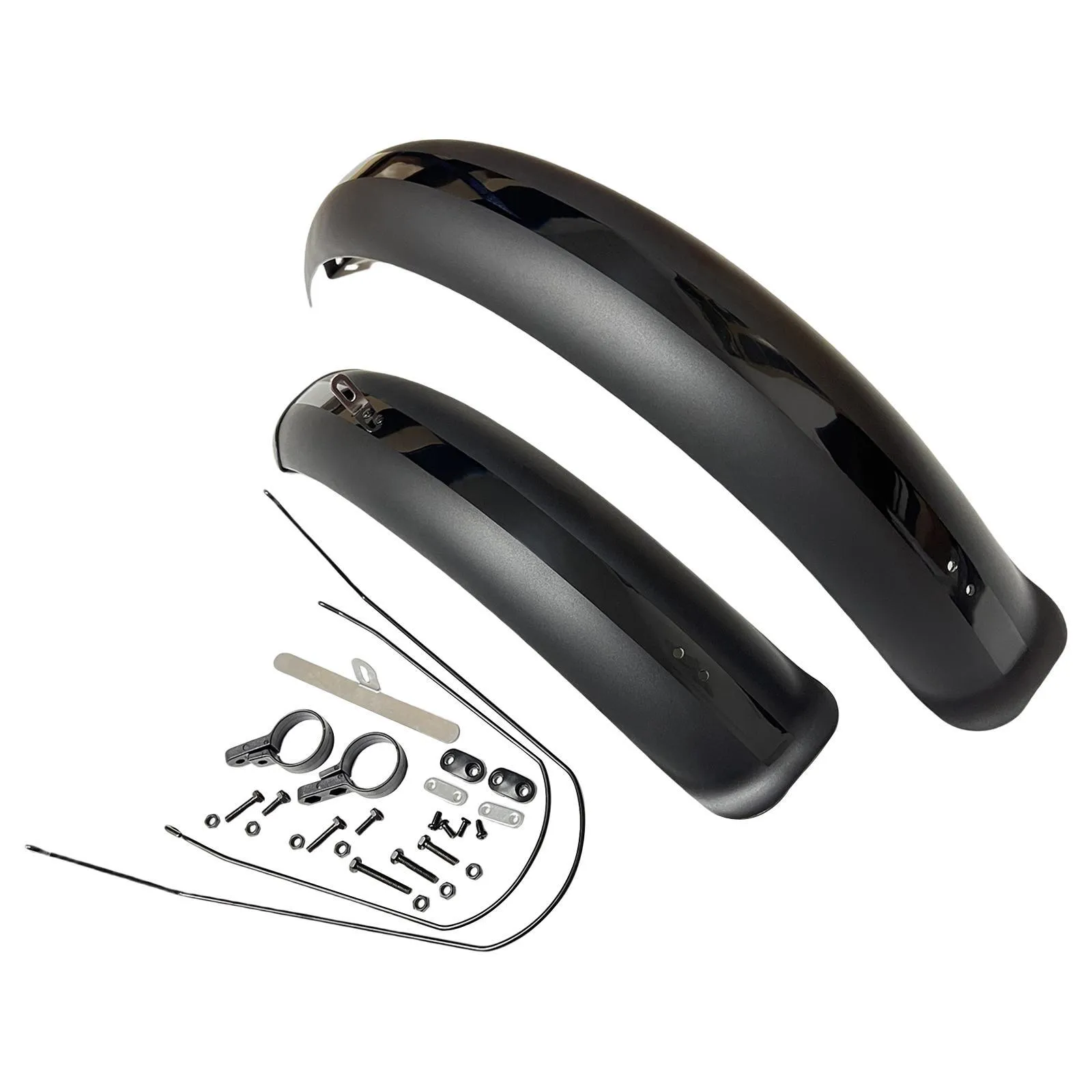 Bike Fenders Fat Tire Mudguards Set For 26/20 X4.0 Folding Snow E Bike ...