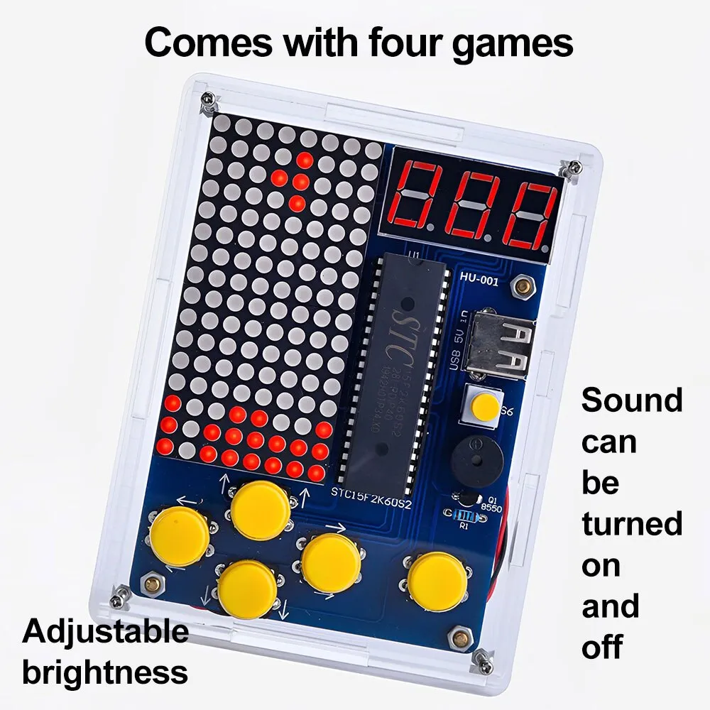 DIY Retro Classic Electronic Soldering Training Set Game Kit: Snake ...