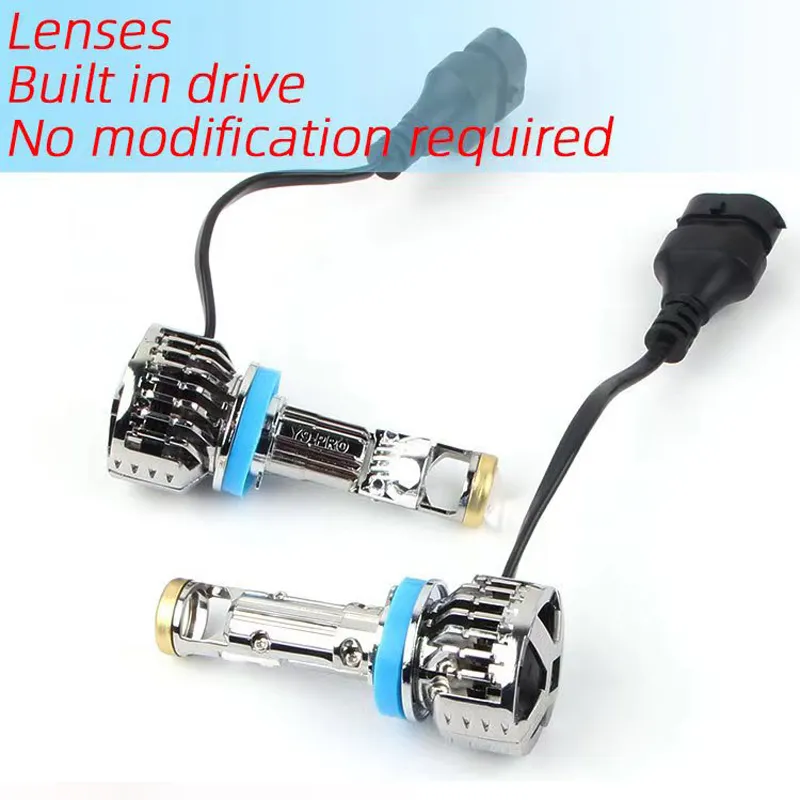 Mini H7 LED Bulb Projector Lens 80W 20000LM 12V Compatible with H8 H9 ...