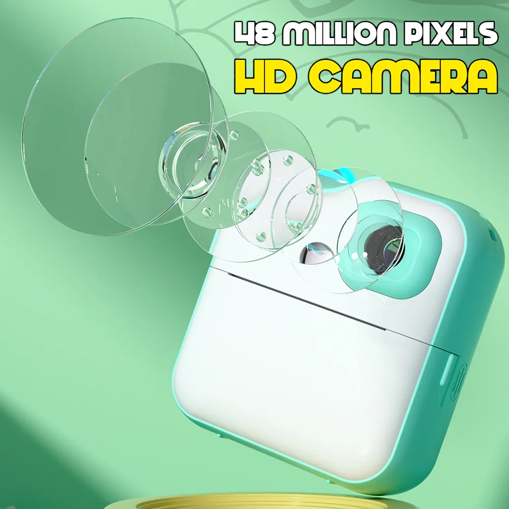 2024 Kids Camera Instant Print - Mini Thermal Paper Printer, Digital ...