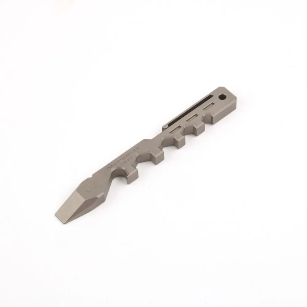 TC4 Titanium Alloy Crowbar EDC Multi-tool Driver Pry Bar Bottle Opener ...