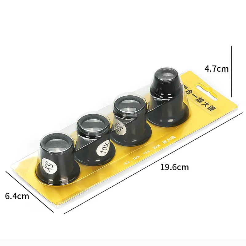 Watch Magnifier Tool 5X 10X 15X 20X Portable Monocular Magnifying Glass ...