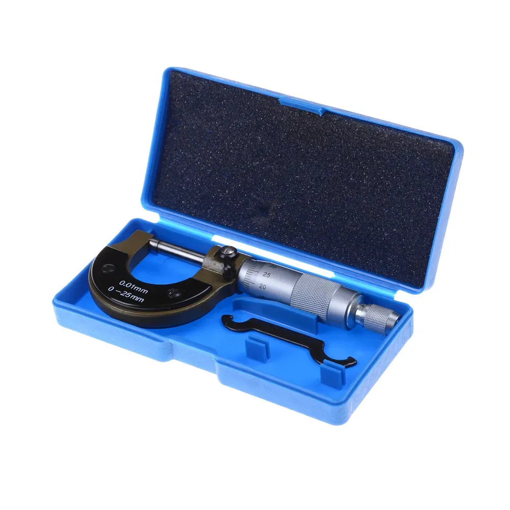 Precise Gauge Micrometer 0-25 mm 0.01 mm Metric Outside Measurement ...