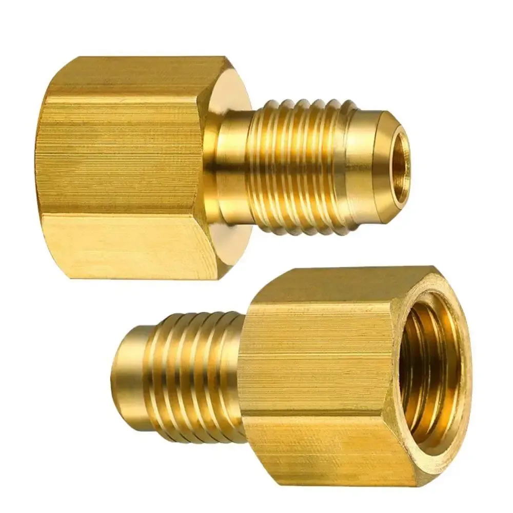 R410a Adapter 5/16 SAE Female Quick Coupler to 1/4 SAE Male Flare and 5 ...