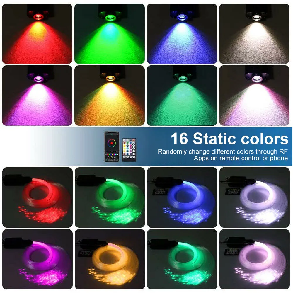 DHgate.com:RGBW Car Star Lights: LED Fiber Optic Ceiling Kit, App ...