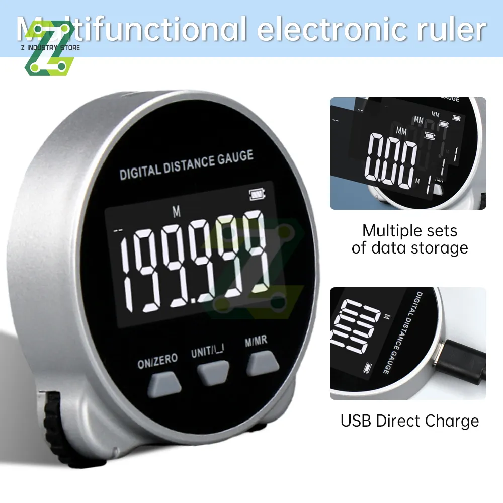 Electronic Tape Measure Digital Rolling Tape Measure with Digital ...