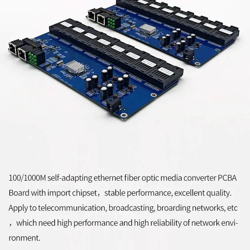 DHgate.com:8-Port Gigabit Fiber Switch Media Converter for Extended ...