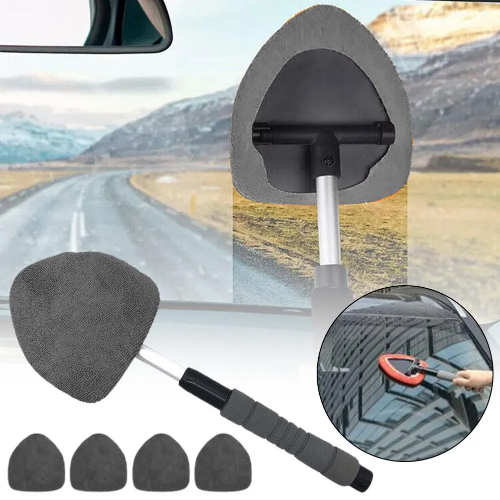 Ultimate Car Window Cleaning Kit: Extendable Handle Windshield Brush ...