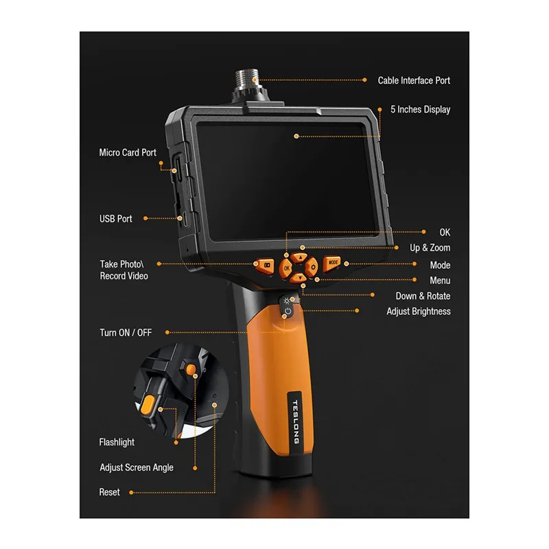 probe camera with light