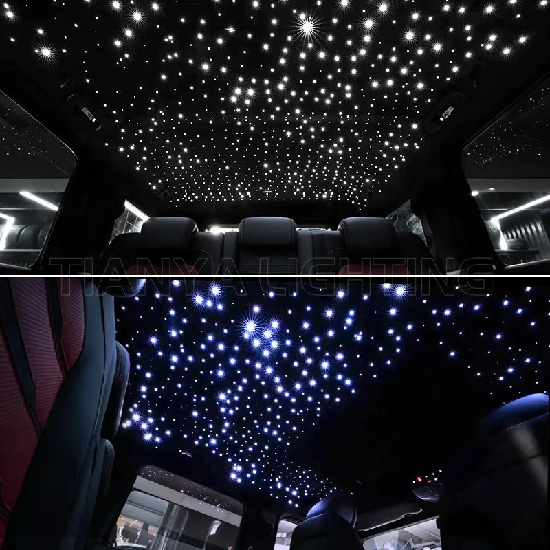 32W Twinkle Star Lights For Car Ceiling APP Control Starry Sky Night ...