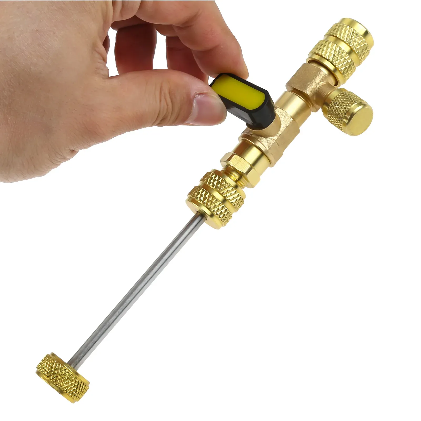 16-Piece HVAC Ratchet Wrench Set with Hex Bit Adapters & Brass Valve ...