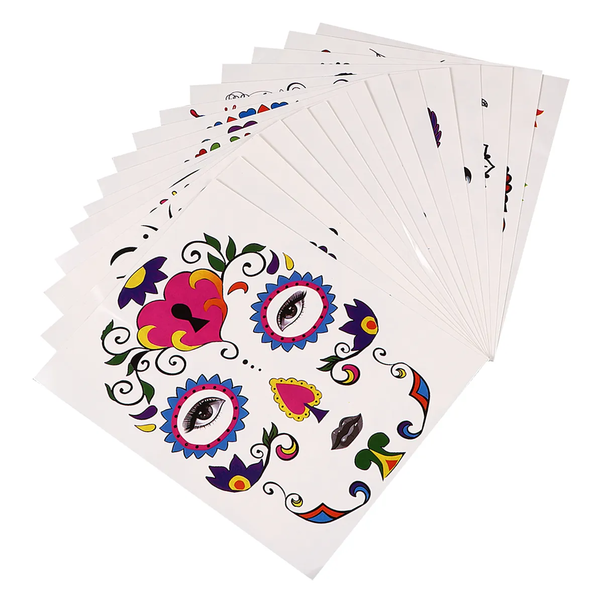 Halloween Face Stickers 15 Sheets Scar And Wound Decals For Party ...