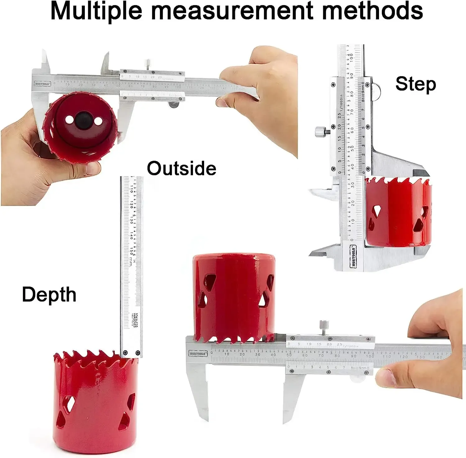Caliper Gauge Tool: 6 Inch/150mm Metal Vernier Caliper With Dual ...