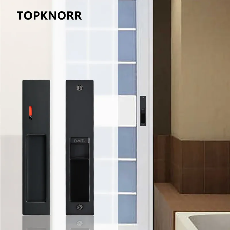Invisible Push Pull Up Suitcase Sliding Door Lock With Wooden Handle ...