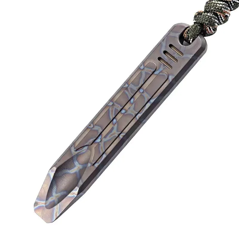 100mm Titanium Alloy Crowbar Multifunctional Pocket Pry Bar Nail Puller ...