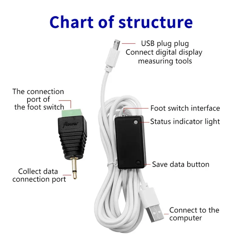digital caliper data output cable